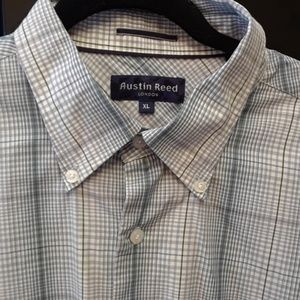 Austin Reed | Shirts | Austin Reed London Green Plaid Dress Shirt Xl ...